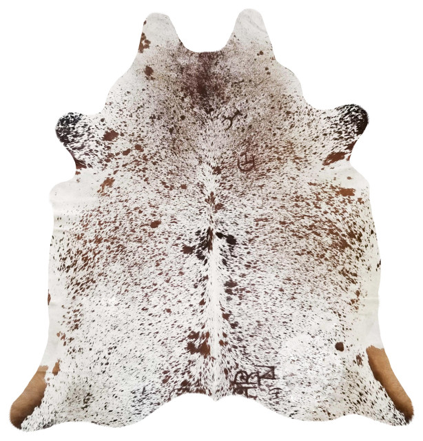 Brazilian Cowhide Rug, Salt and Pepper, 6'x7' - Southwestern - Novelty ...