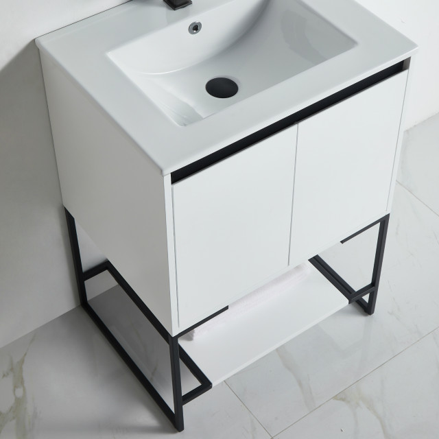 Urbania Vanity Set, 24" - Industrial - Bathroom Vanities And Sink ...