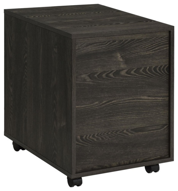 Coaster Noorvik 2-drawer Modern Wood Mobile File Cabinet Dark Oak ...