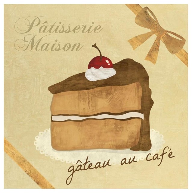 "Gateau au cafe" Digital Paper Print by Skip Teller, 20"x20", 32"x32 ...