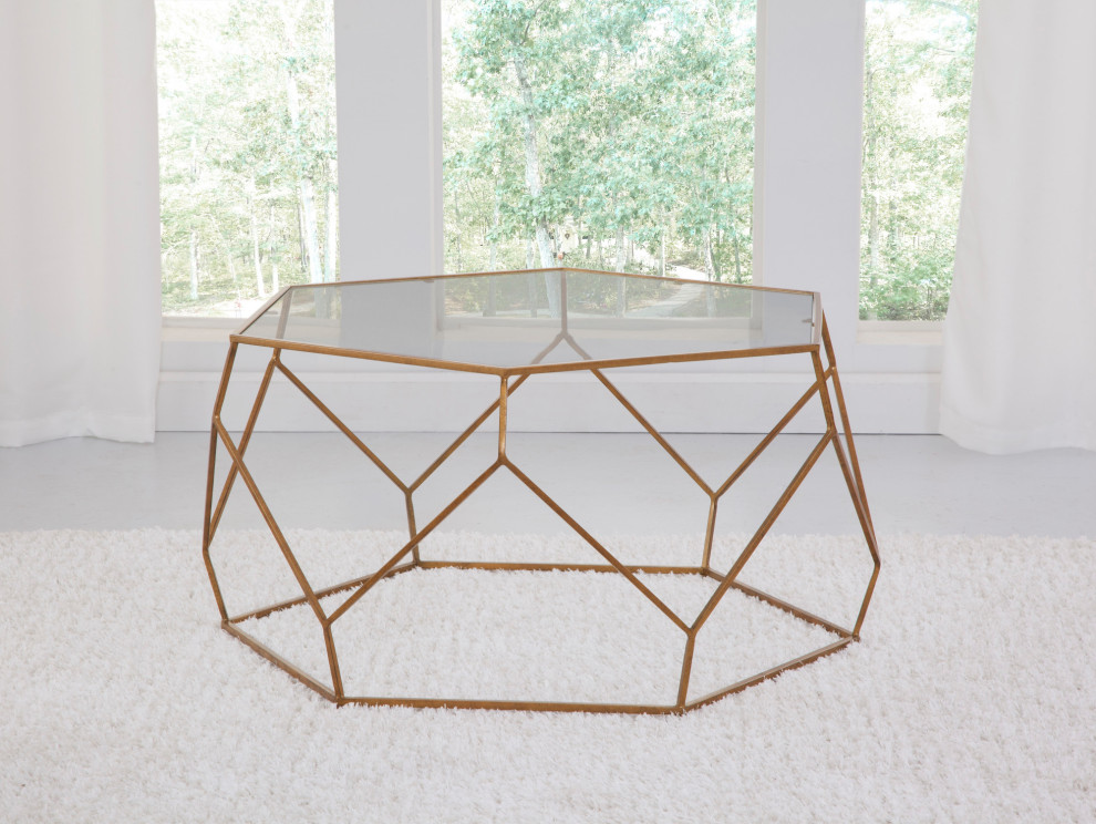 Roxy Hexagonal Cocktail Table - Contemporary - Coffee Tables - by Steve ...