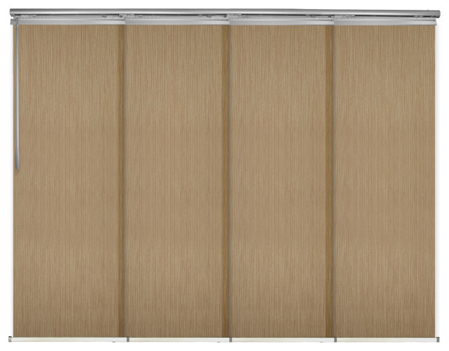 Anders 4-Panel Track Extendable Vertical Blinds 48-88"W, 91.4" H ...