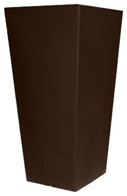 Tusco Products CTU26ES Cosmopolitan Tall Square Planter, 26"Espresso ...