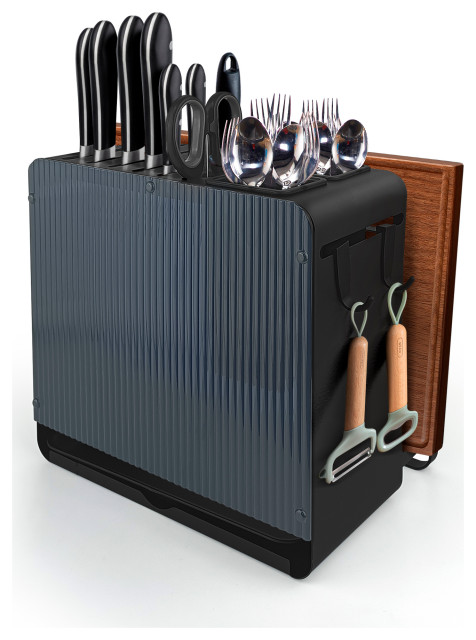 Kitchen Knife Holder Knife Drying Rack Organizer Metal Kitchen Knife ...