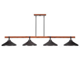 Portland 4-Light Bar With Dark Granite Metal Shades - Transitional ...