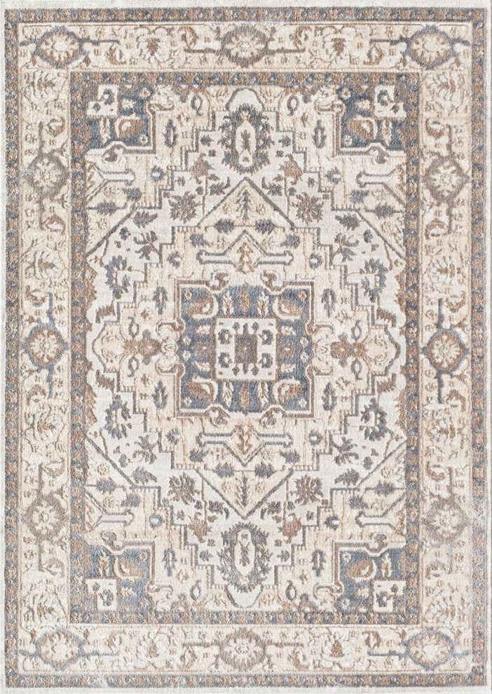 Rugs America Elliana EA35A Vintage Farmhouse Desert Sand Area Rugs, 8 ...