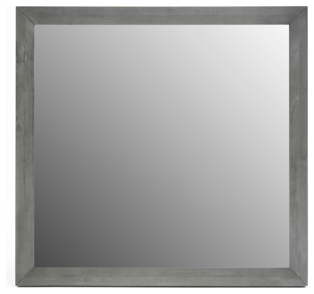 Modrest Manhattan- Contemporary Grey Mirror - Transitional - Wall ...