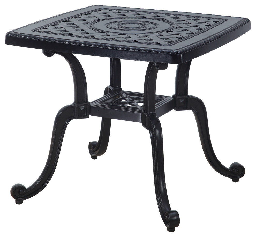 Grand Terrace 24" Square End Table - Traditional - Outdoor Side Tables ...