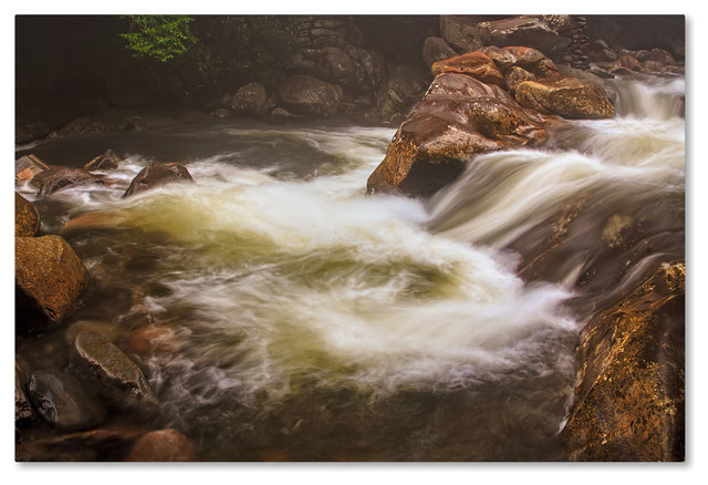 Bob Rouse 'Rushing River' Canvas Art, 22"x32" - Rustic - Prints And ...