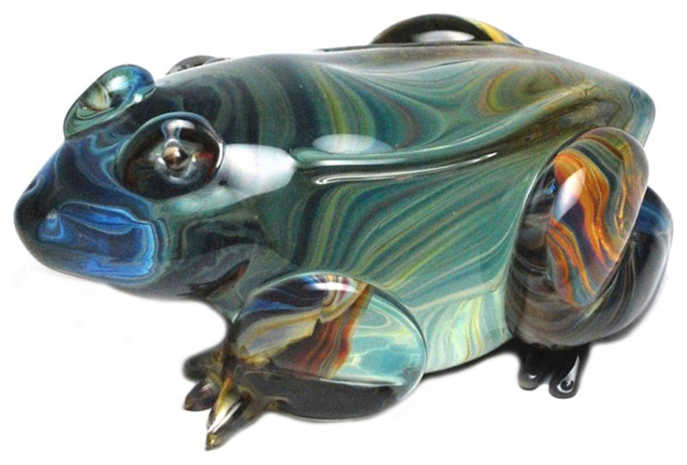 Murano Glass Frog Calcedonia - Contemporary - Decorative Objects And ...