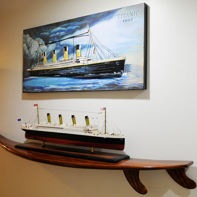 Titanic 3D Painting Handcrafted metal Decor - Beach Style - Wall ...