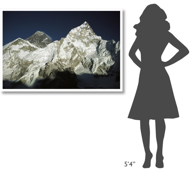 "Mt Everest and Mt Nuptse from Kala Pattar, Khumbu, Himalaya" Paper Art ...