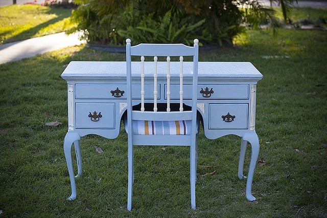 Painted and distressed furniture - Beach Style - Desks And Hutches ...