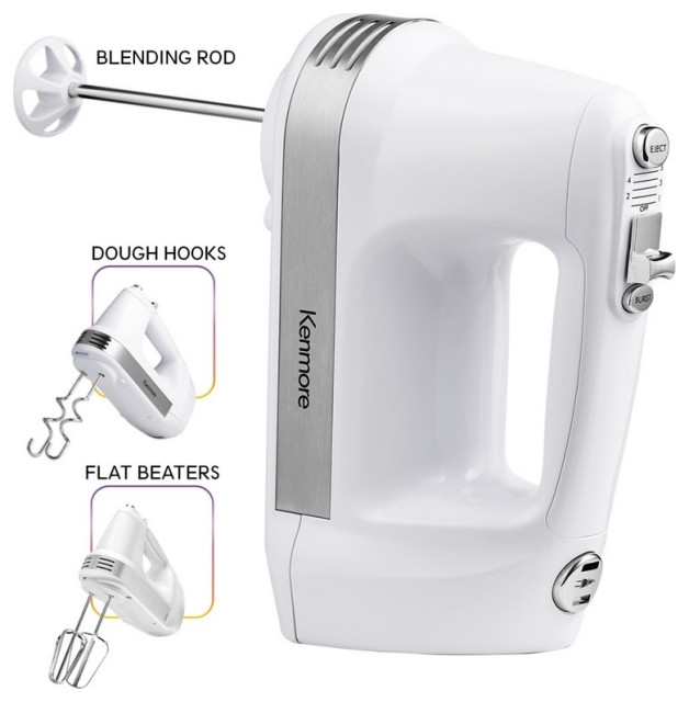 Kenmore KKHM6 5 speed Hand Mixer, White, 250 Watt - Mixers - by Life ...