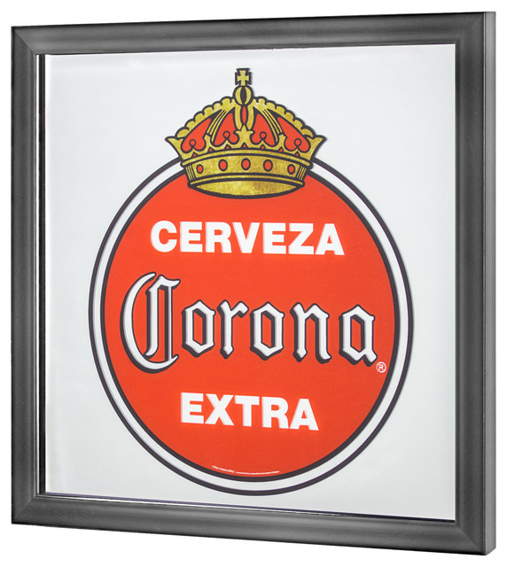 Vintage Corona Extra Screen Printed Mirror, 13" H x 13" L x 1" D ...