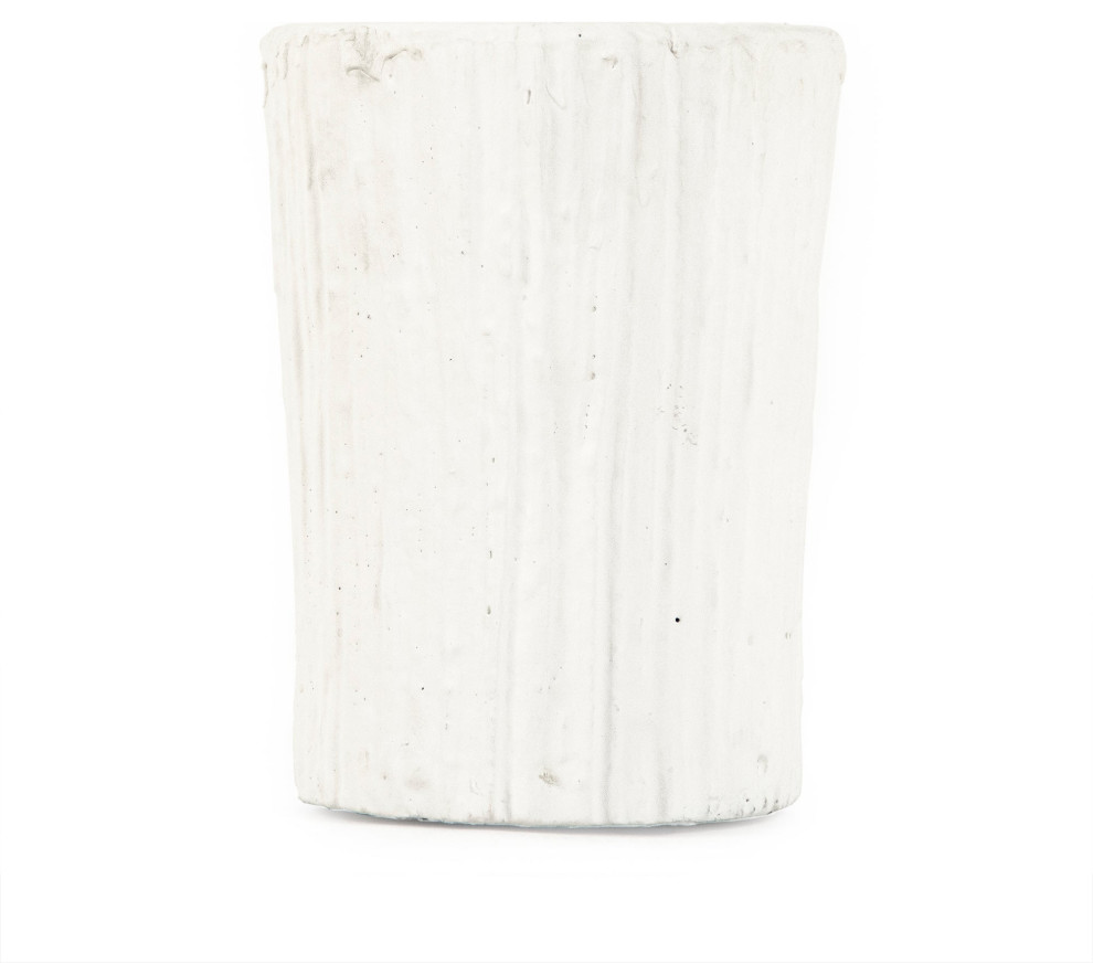 Distressed White Vase - Farmhouse - Vases - by Hudson Home Decor | Houzz