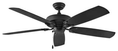 Oasis 60" Indoor Ceiling Fan in Matte Black - Transitional - Ceiling ...