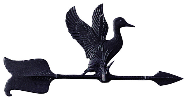 24" Duck Accent Weathervane, Black - Farmhouse - Weather Vanes - by ...