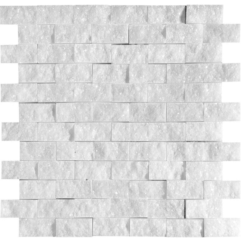 12 5/8"x12 5/8" Avalon Rock Face 1X2 Rustic Mosaic - Traditional ...