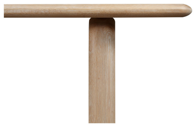 88 Inch Dining Table White Oak Natural Scandinavian - Scandinavian ...