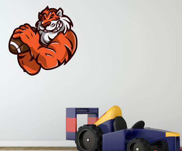 Football Vinyl Wall Decal FootballUScolor002, 10 in. - Contemporary ...