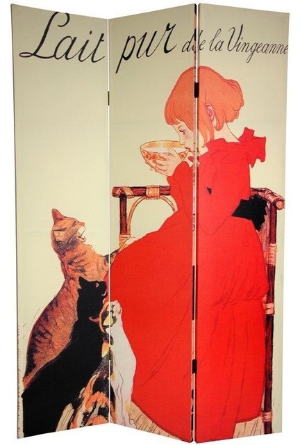 6' Tall Double Sided Dogs and Cats Room Divider - Contemporary ...