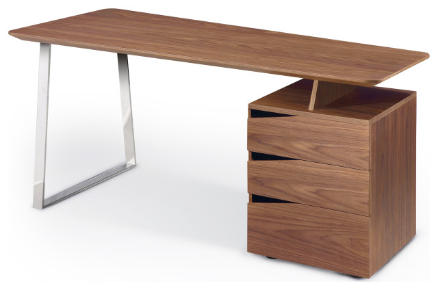 Nova Domus Walton- Modern Walnut Desk - Contemporary - Desks And ...