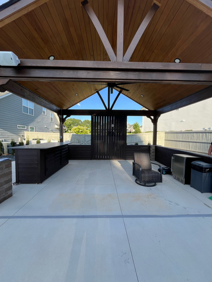 Pool pavilion stain gone wrong | Houzz Forum