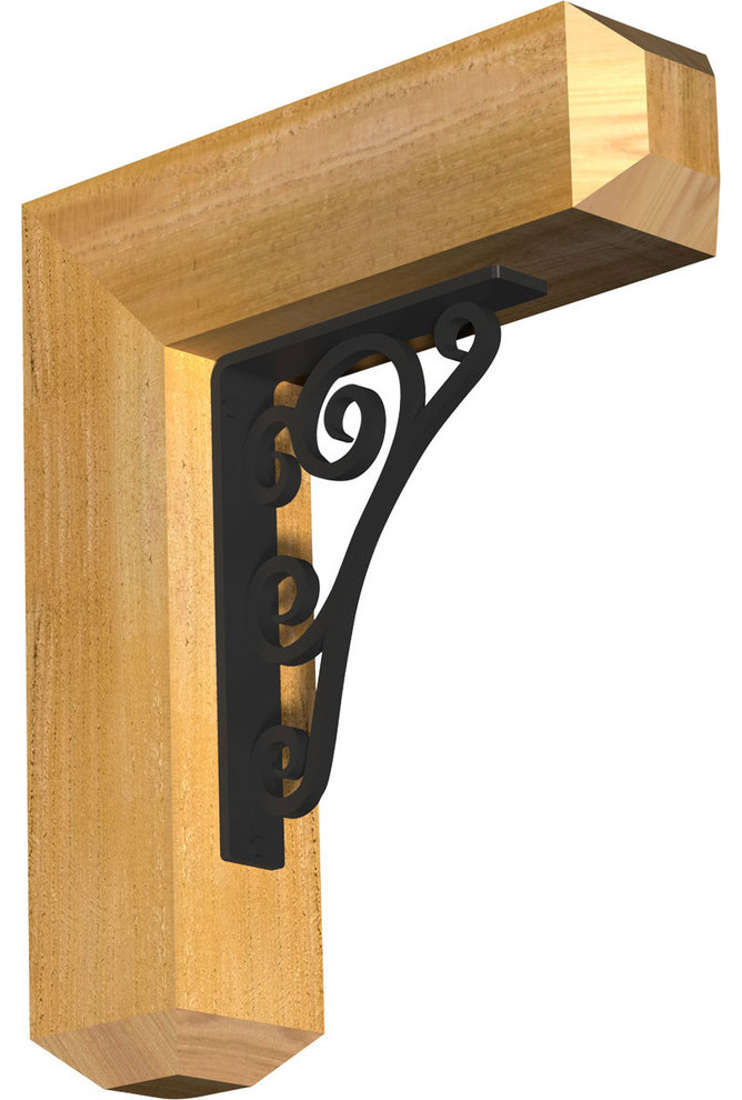 Tristan Craftsman Ironcrest Bracket Single Brace, 4" Thick, 15-1/2"x18 ...