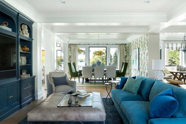 Color Saturated Family Room - Eclectic - Family Room - Minneapolis - by ...
