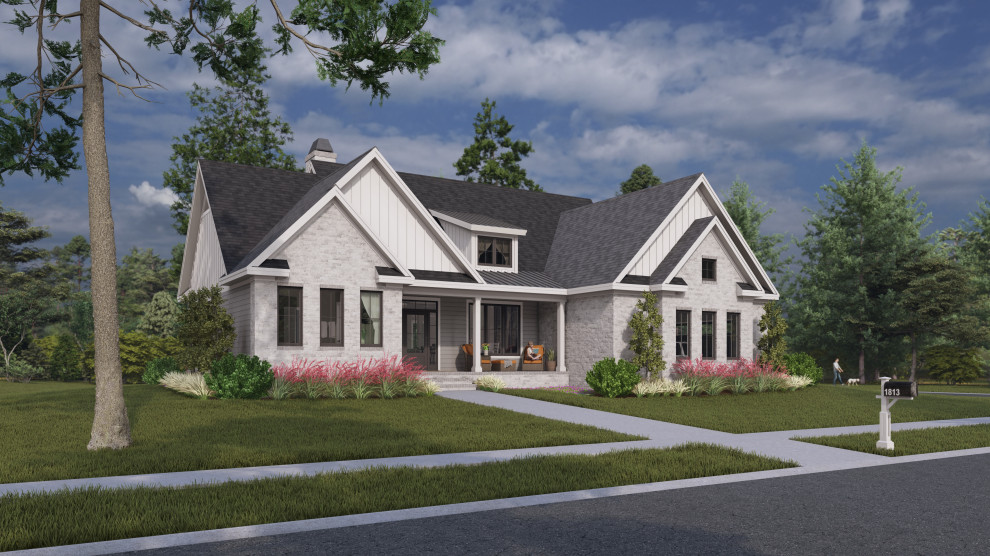 Designs In Progress - The Silverbrook House Plan 1813 - Farmhouse ...