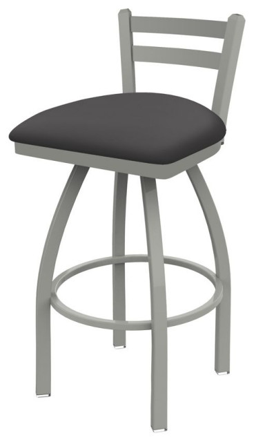 Holland Jackie 411 25" Swivel Counter Stool - Nickel/Canter Storm ...