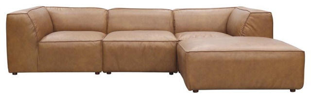 Form Lounge Modular Sectional Sonoran Tan Leather - Contemporary ...