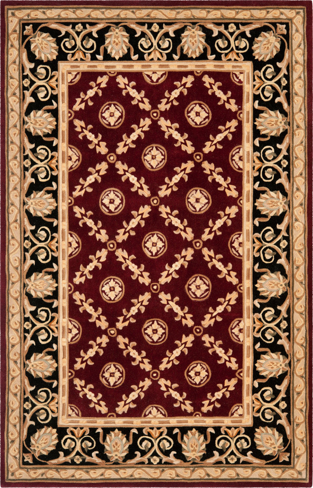 Safavieh Naples NA521B Gold/Red Rug, 2'x3' - Traditional - Area Rugs ...
