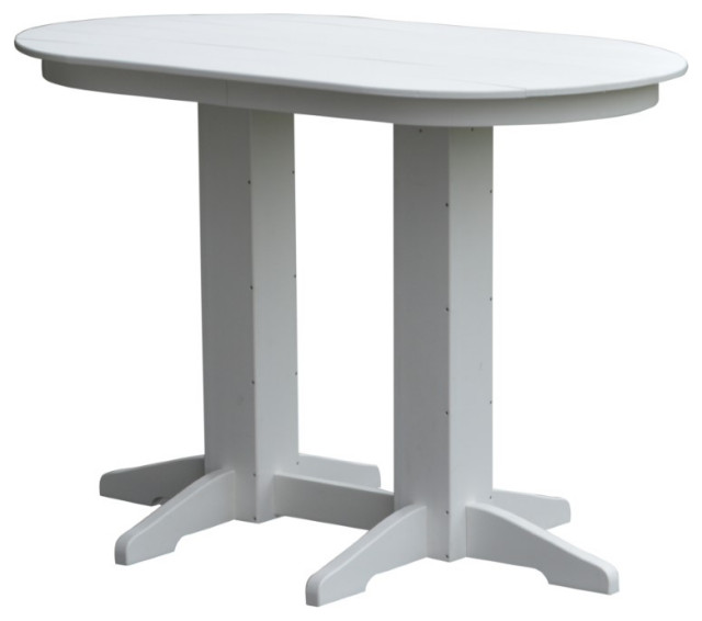 Poly Lumber Oval Table, 5 Foot - Contemporary - Outdoor Pub And Bistro ...