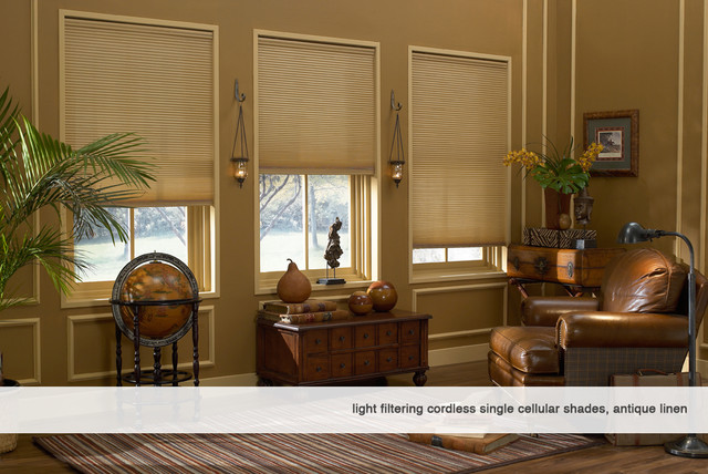 Custom Cordless Single Cell Shades, 24in, 24"x66" - Traditional ...