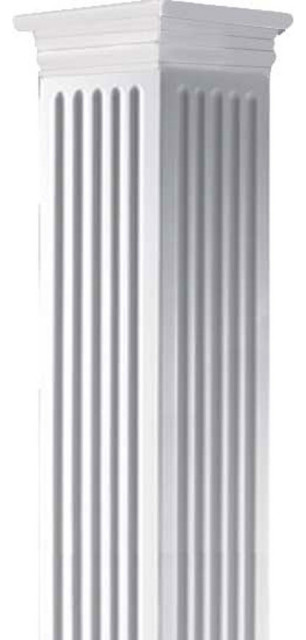 Endura-Craft Craftsman Classic, Square Non-Tapered, Fluted Column, 06 ...