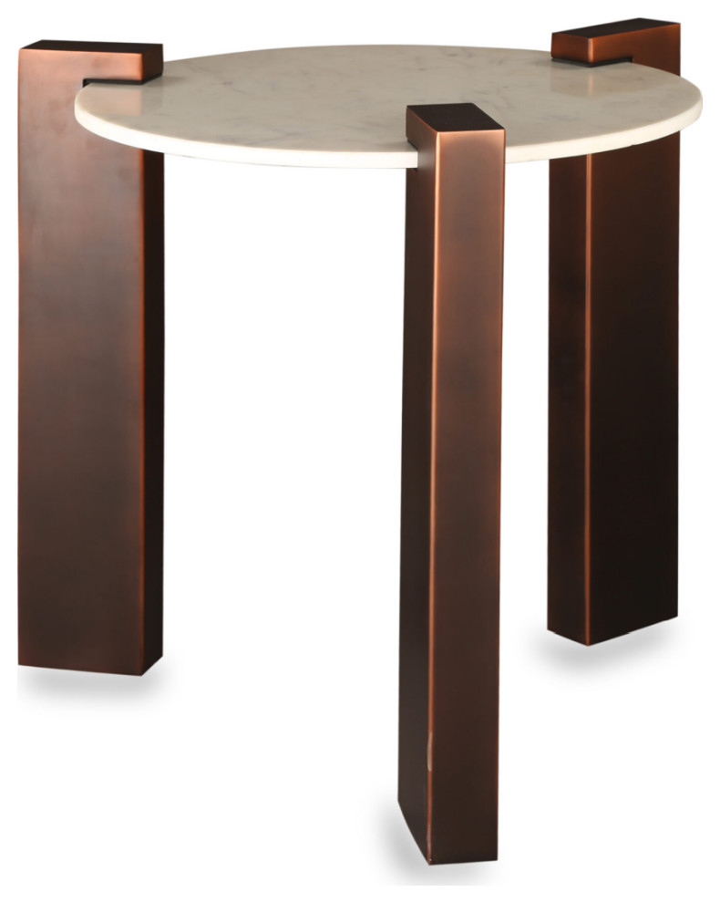 Oval Marble Side Table | Liang & Eimil Tassimo - Contemporary - Side ...