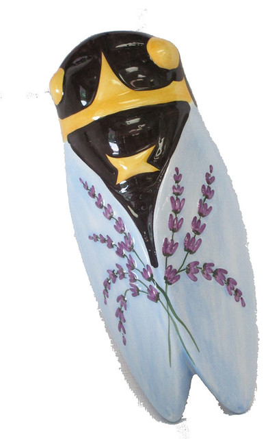 Louis Sicard Ceremic Cicada of France, Light Blue - Contemporary ...