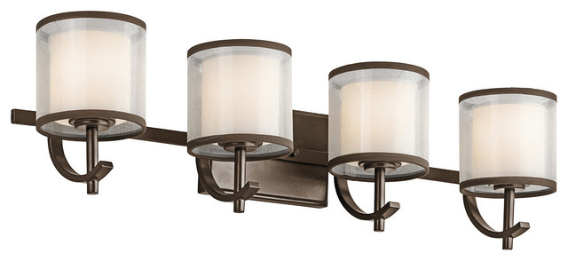 Tallie Bath 4-Light, Mission Bronze - Transitional - Bathroom Vanity ...