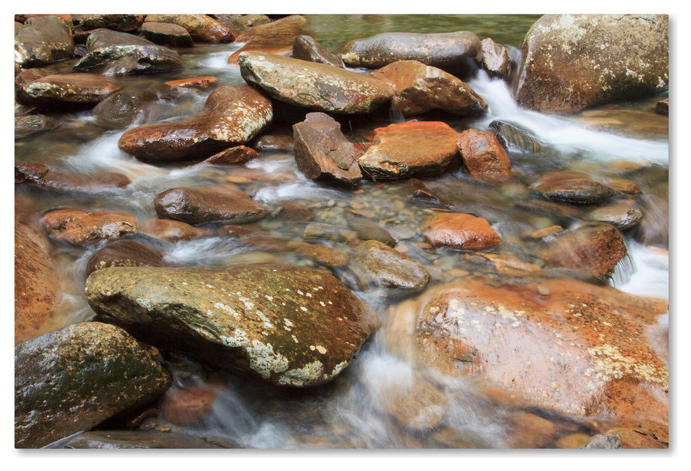 Bob Rouse 'Rocks III' Canvas Art, 22"x32" - Rustic - Prints And Posters ...