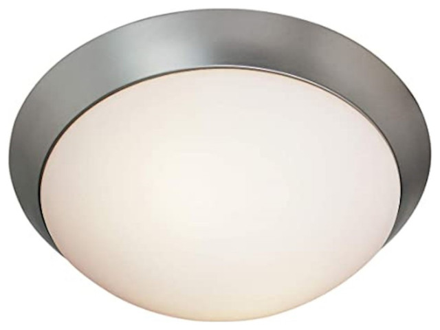 Access Lighting Cobalt Dimmable LED Flush, Steel/Opal 20624LEDDLP-BS ...