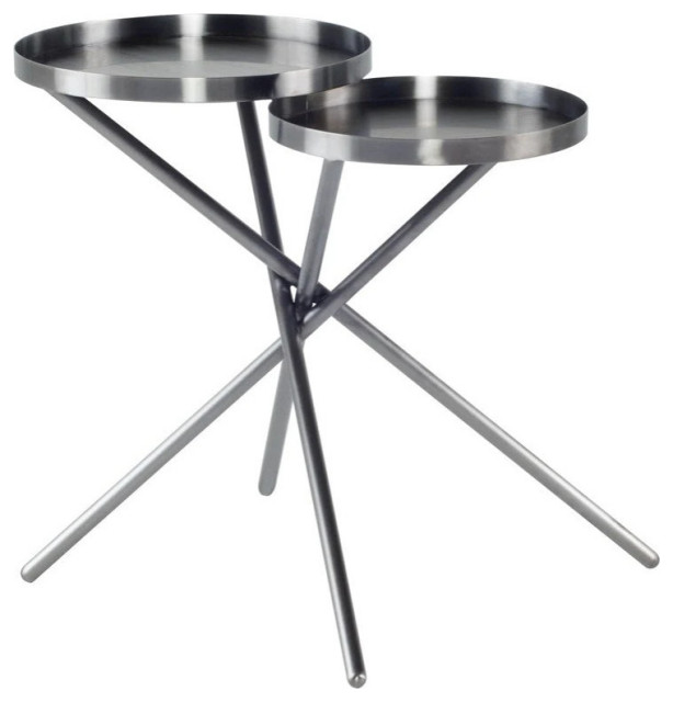 Elaine Graphite Side Table - Midcentury - Side Tables And End Tables ...