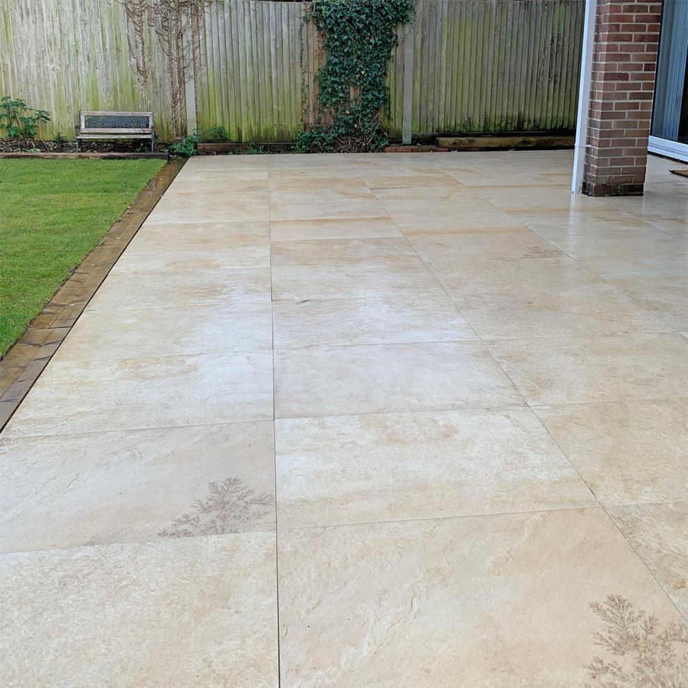 Buff Porcelain Paving - Contemporary - Patio - Hertfordshire - by ...