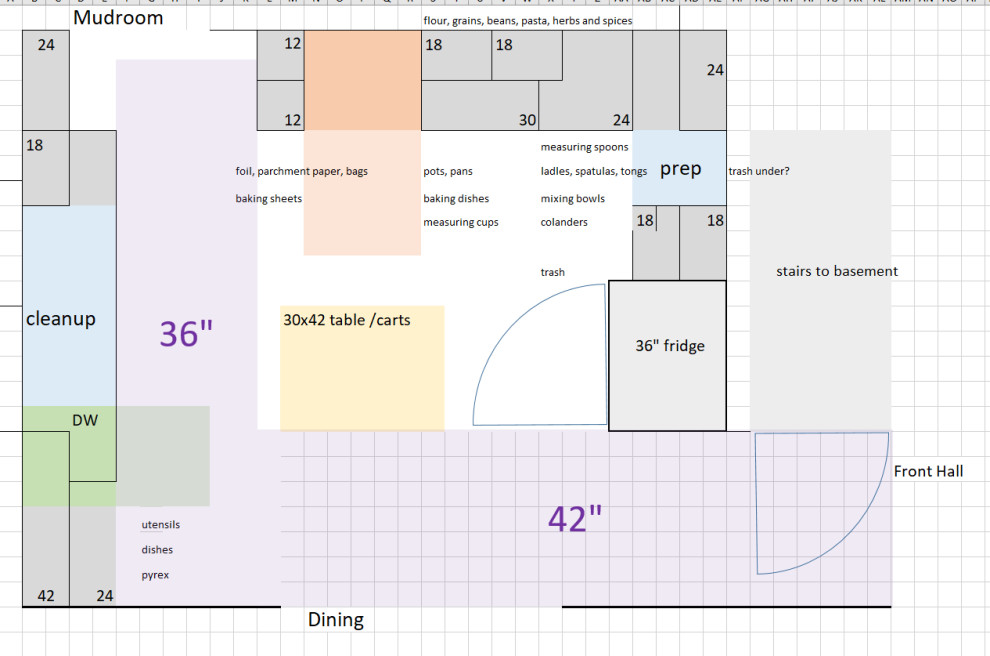 Trash and recycling locations