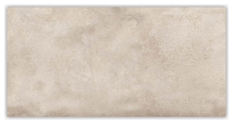 Clay Ivory Textured 24x48 Porcelain Tile, 24x48 - Traditional - Wall ...