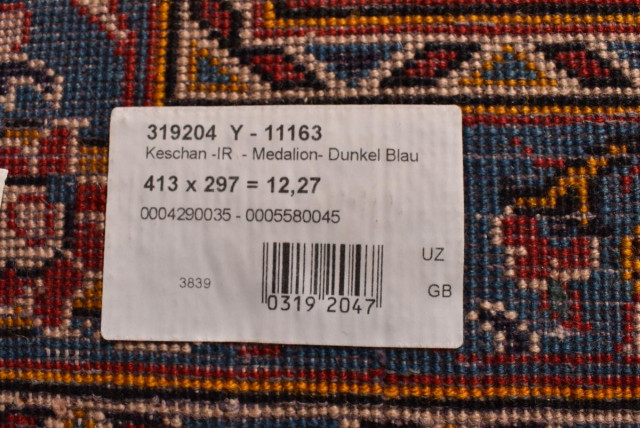 Persian Rug Keshan 13'7"x9'5" Hand Knotted, 13'7"x9'5" - Traditional ...