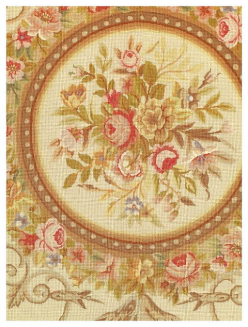 Aubusson Style Rug 10'x14' - Victorian - Area Rugs - by Pasargad DC | Houzz