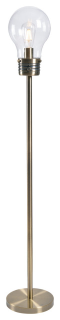 Kenroy 35407AB 1-Light Floor Lamp, Mini Edison - Transitional - Floor ...