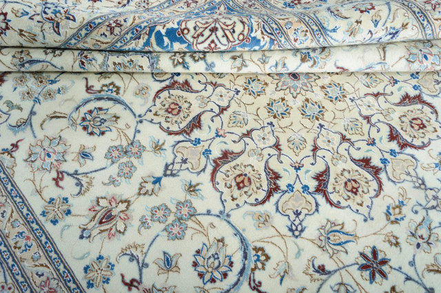 Persian Rug Nain 9La 11'5"x8'2" Hand Knotted, 11'5"x8'2" - Traditional ...
